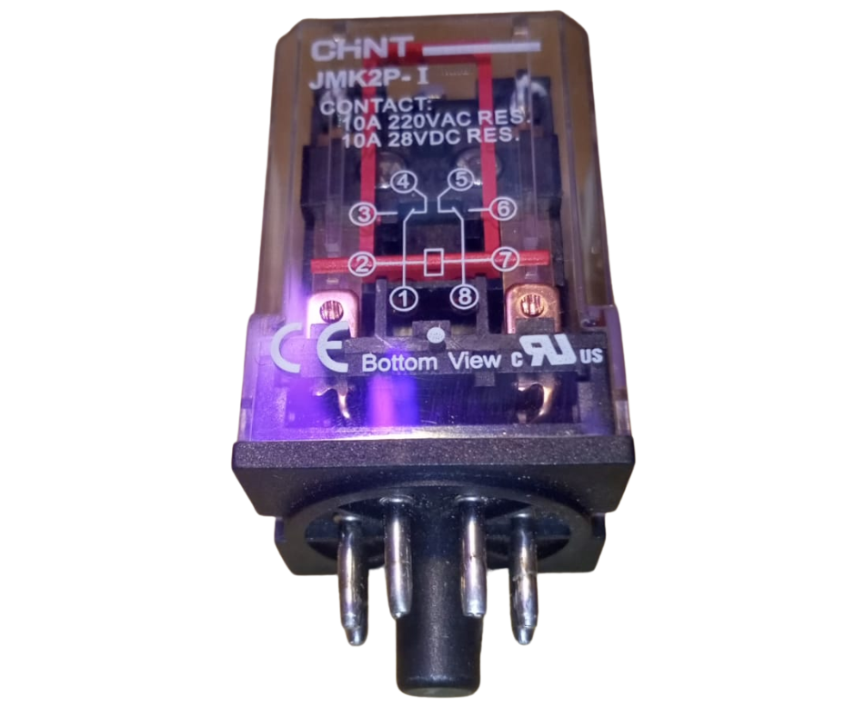 RELE 8 PINES BOBINA 110 VAC o 220 VAC – SOELCON